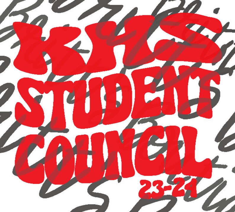 Student Council Groovy Digital File - Etsy