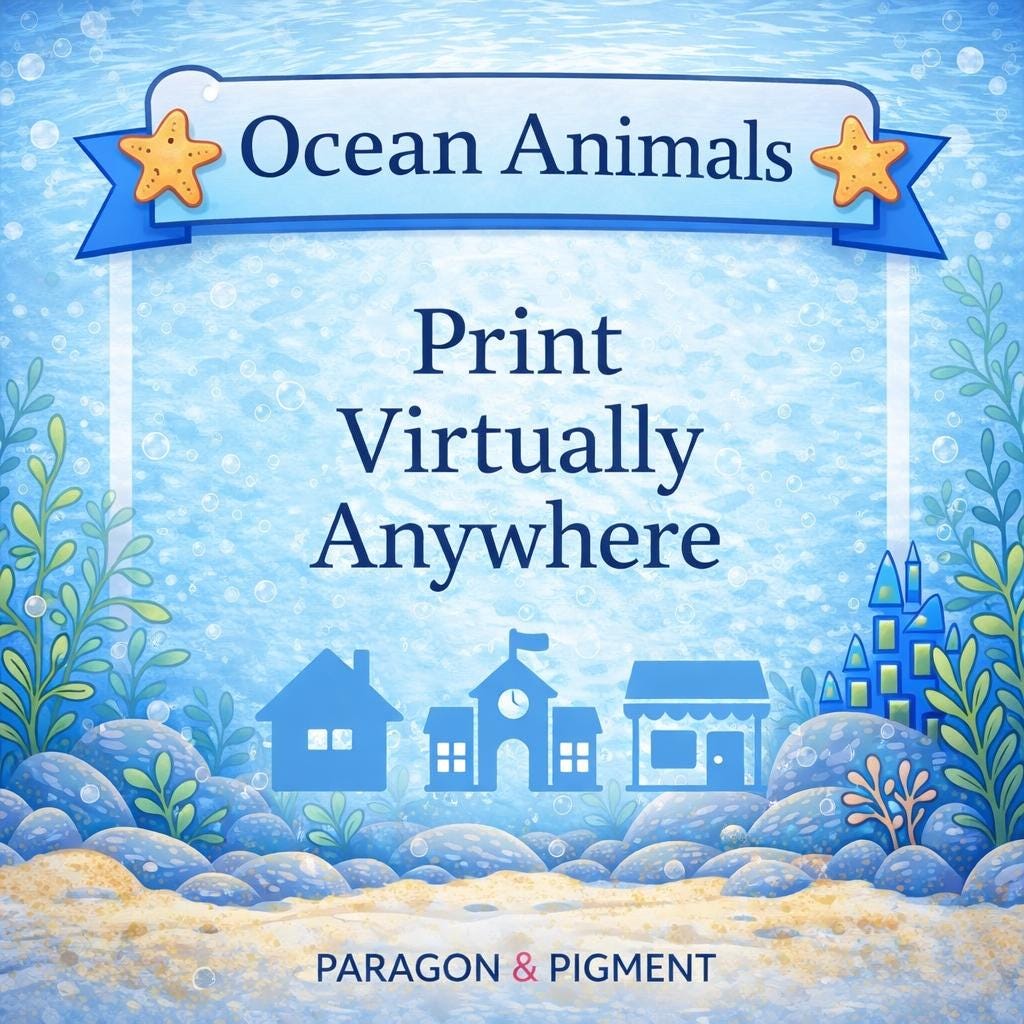 Ocean Connect-the-dots | Printable Activity Worksheets (PDF Pattern) - Etsy