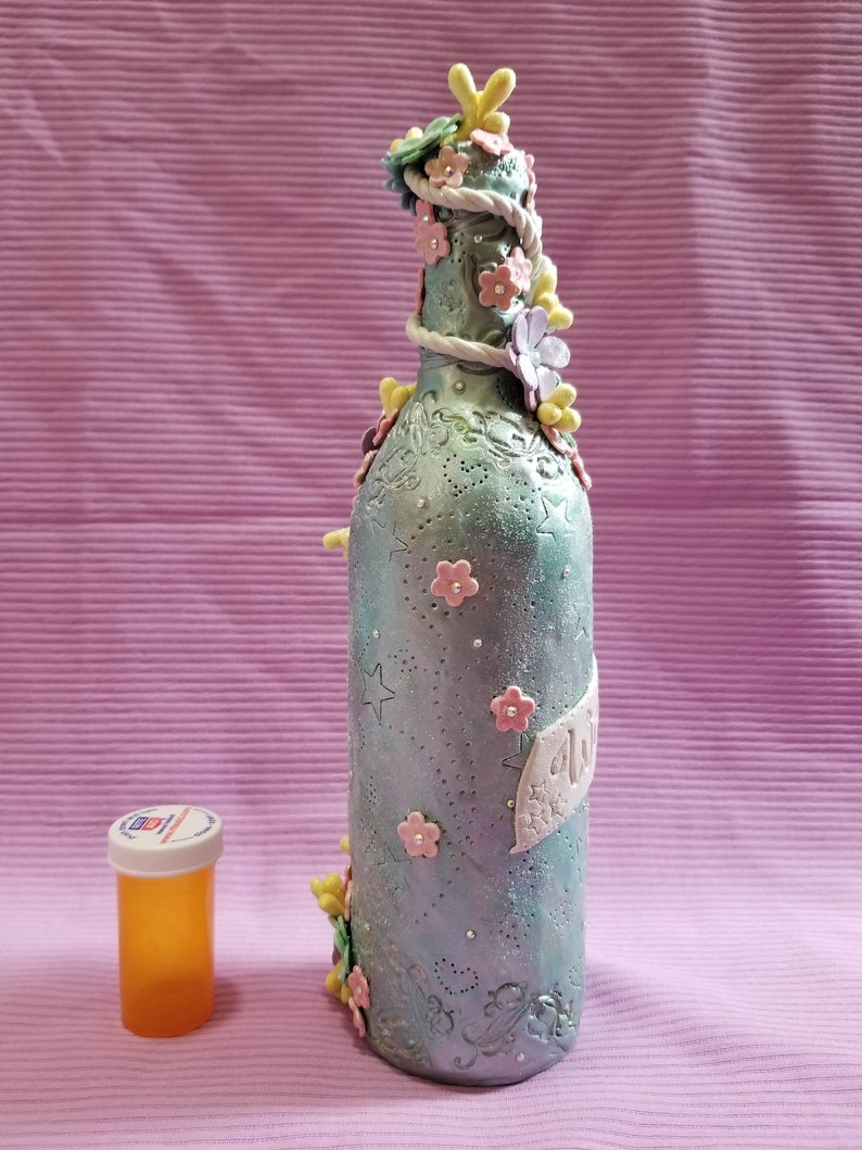 Wine Bottle - Pastel - Etsy
