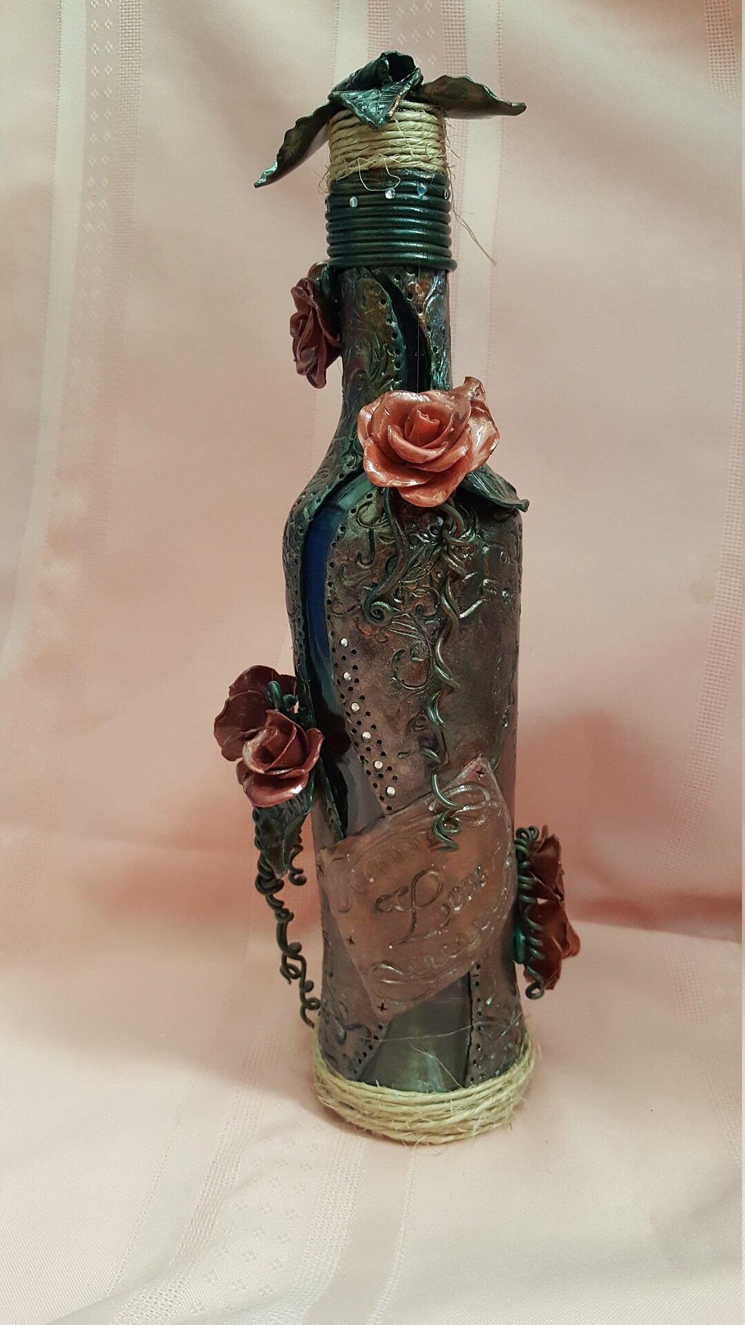MADE TO ORDER - Decorative Wine Bottle - Etsy