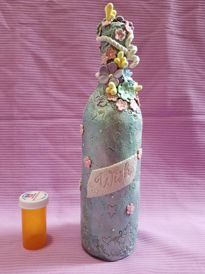 Wine Bottle - Pastel - Etsy