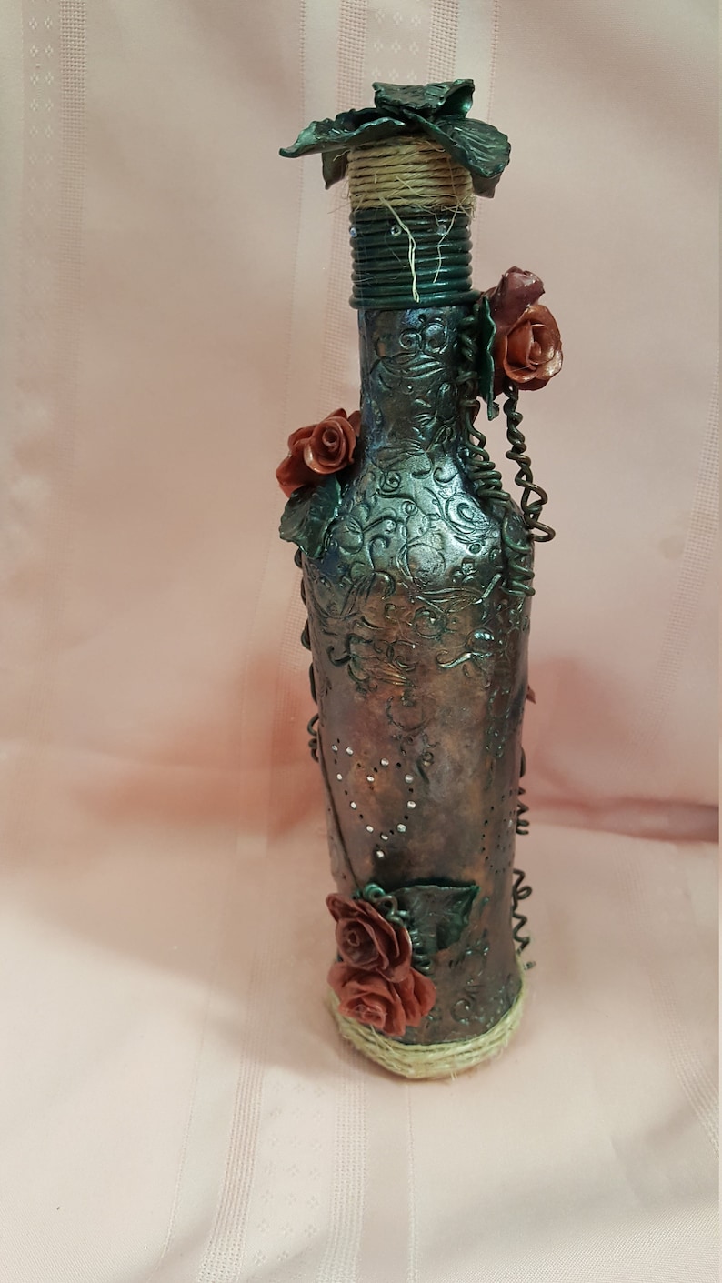 MADE TO ORDER - Decorative Wine Bottle - Etsy