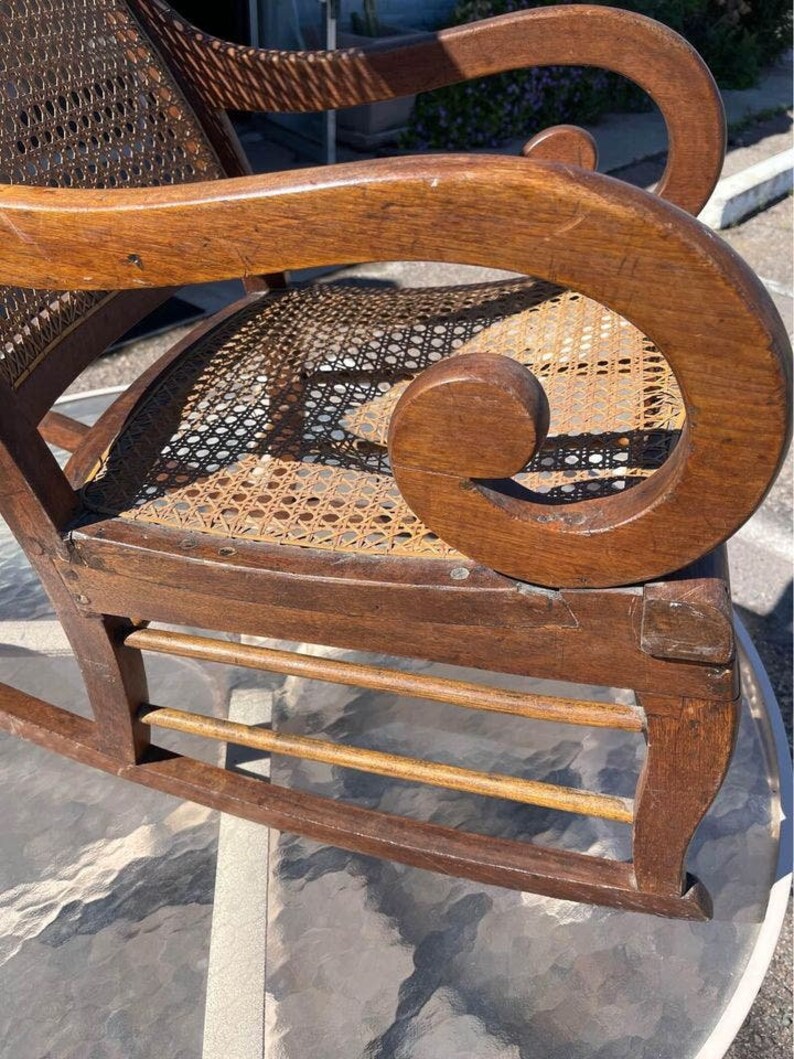 1800s Antique Rocking Chair - Etsy