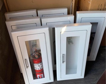 Wooden Fire Extinguisher Wall Cabinet Fire Dept Liberty Cart 3D Carved ...