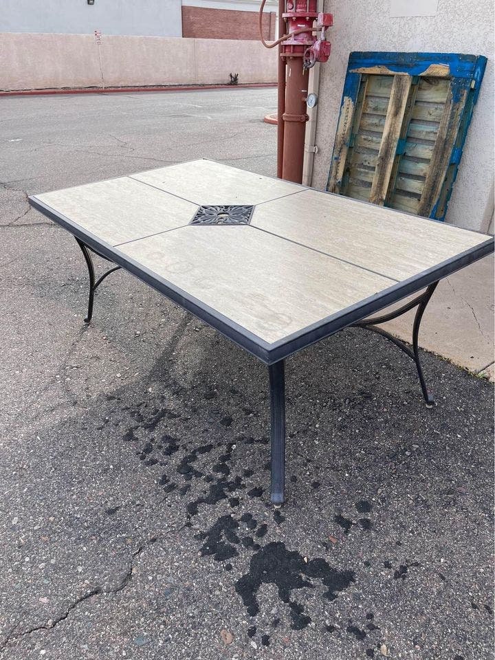 Hampton Bay Patio Table - Etsy