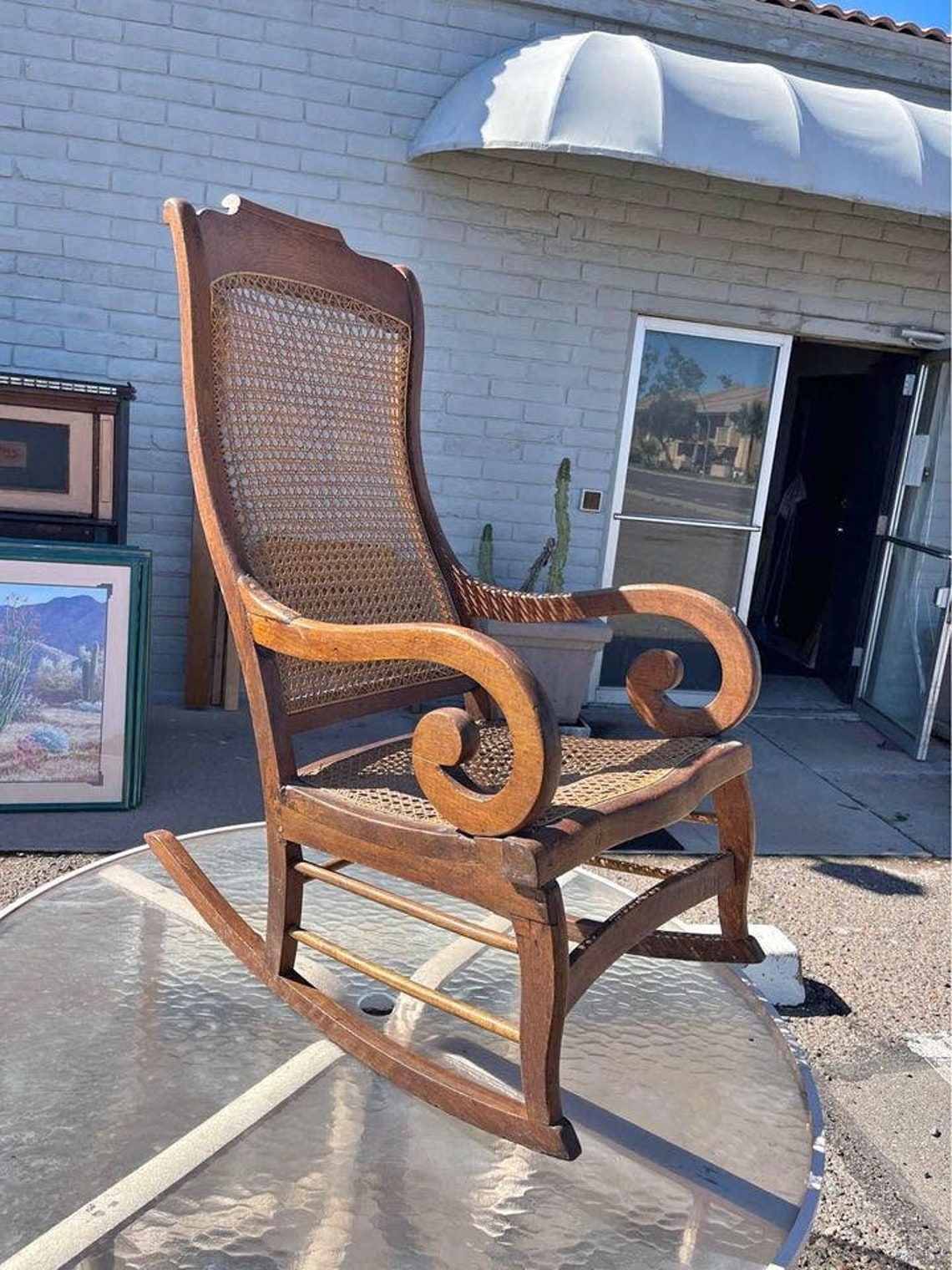 1800s Antique Rocking Chair - Etsy