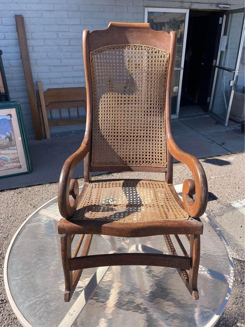 1800s Antique Rocking Chair - Etsy