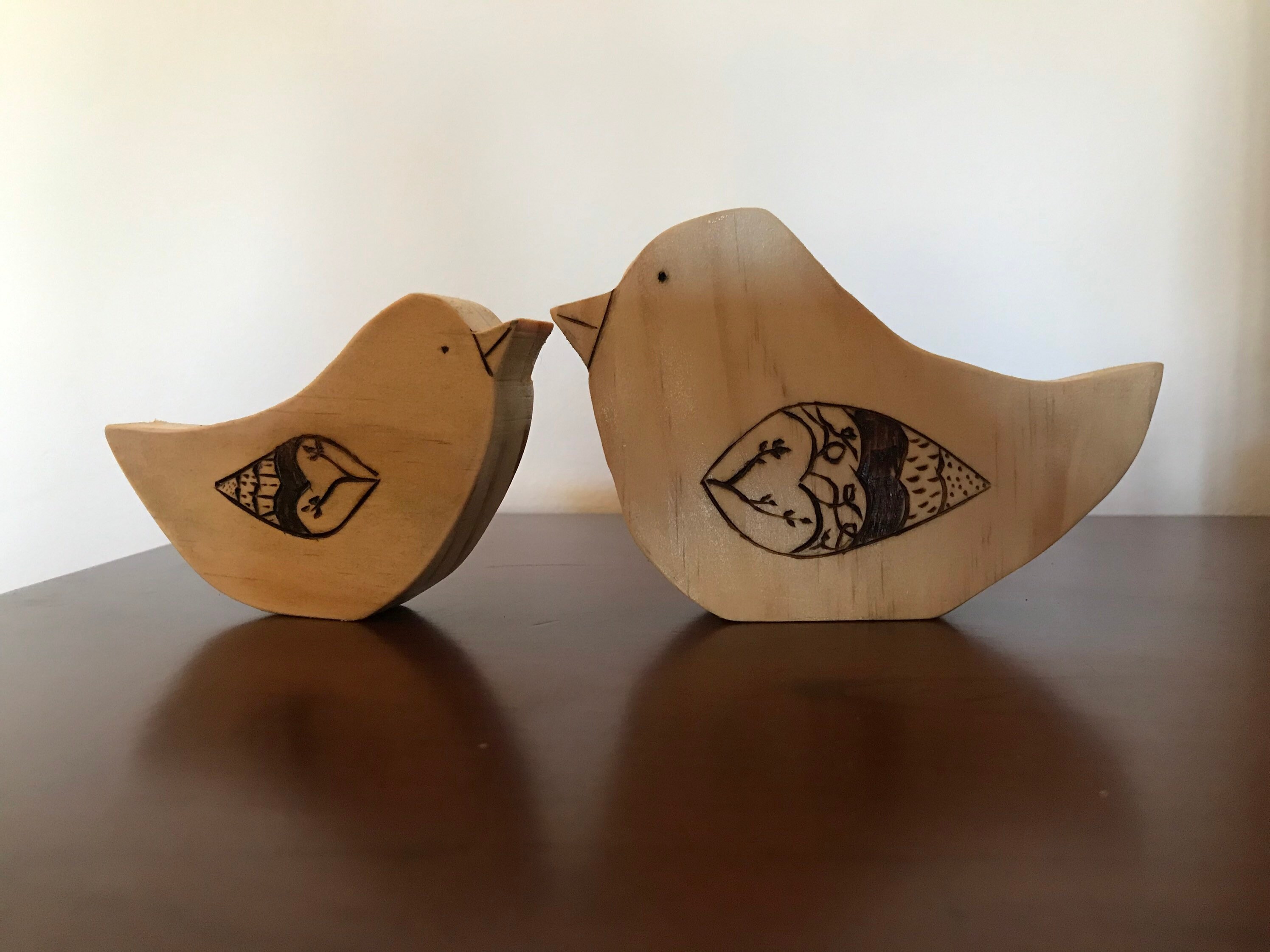 Wooden Bird Figurines. Wooden Bird Miniatures. Nursery Decor. | Etsy