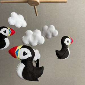 Arctic Baby Mobile, Penguin Mobile, Contrast Mobile, Nordic Nursery ...