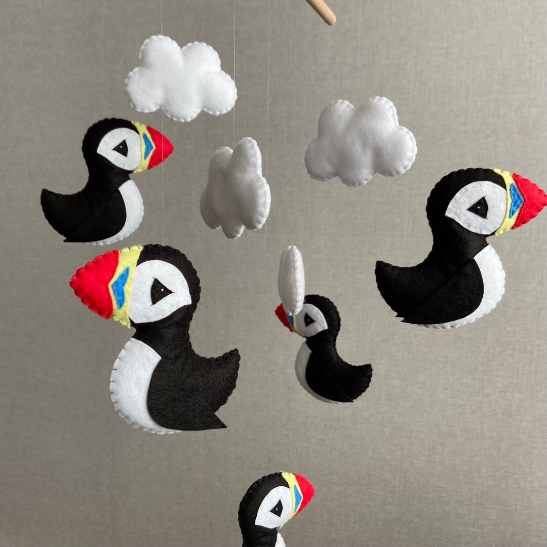 Arctic Baby Mobile, Penguin Mobile, Contrast Mobile, Nordic Nursery ...