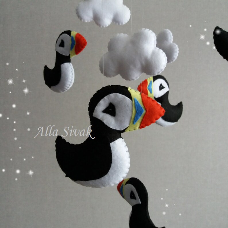 Arctic Baby Mobile Penguin Mobile Contrast Mobile Nordic - Etsy