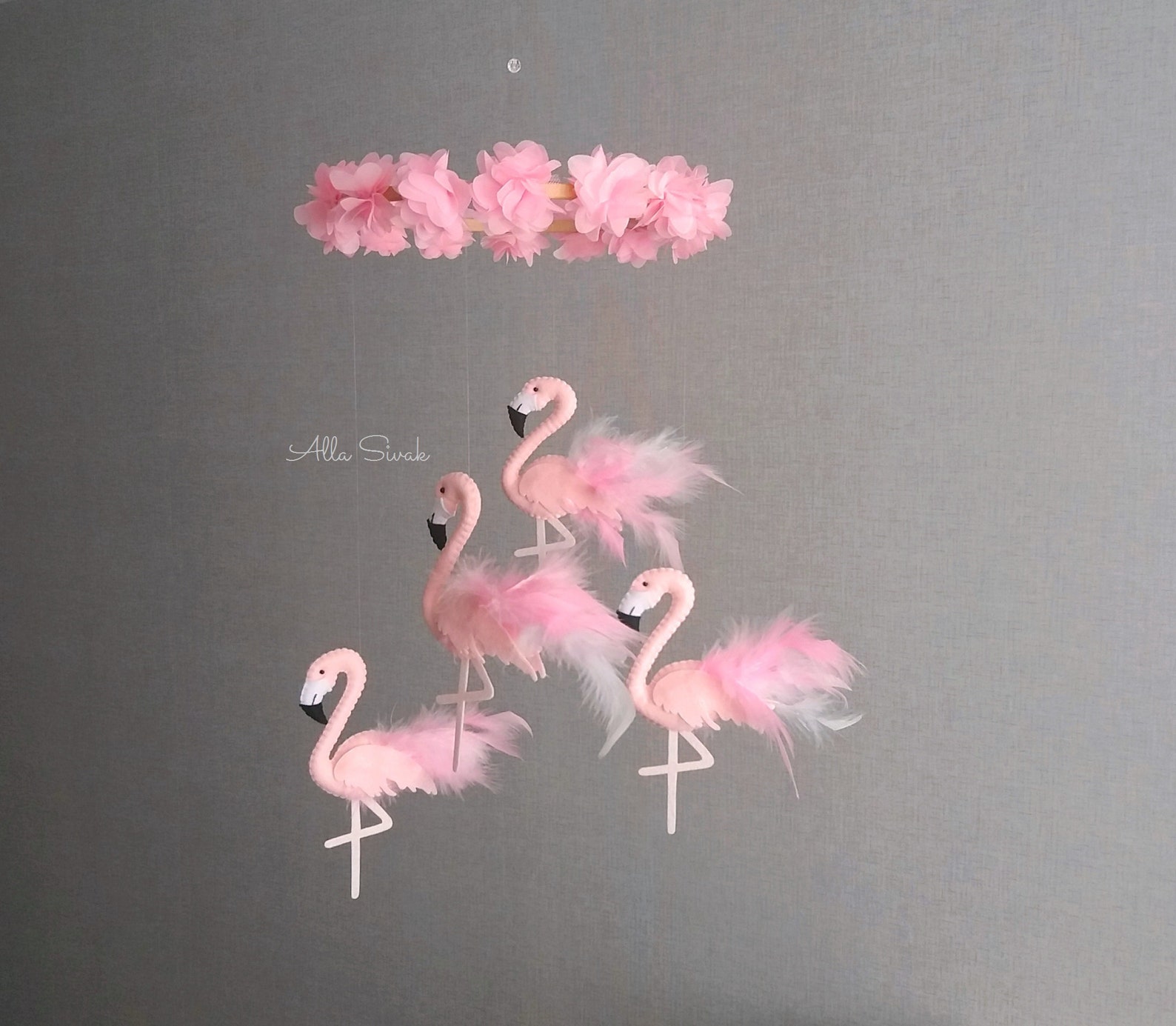 Flamingo Baby Mobile, Tropical Baby Mobile, Baby Girl Mobile, Safari ...