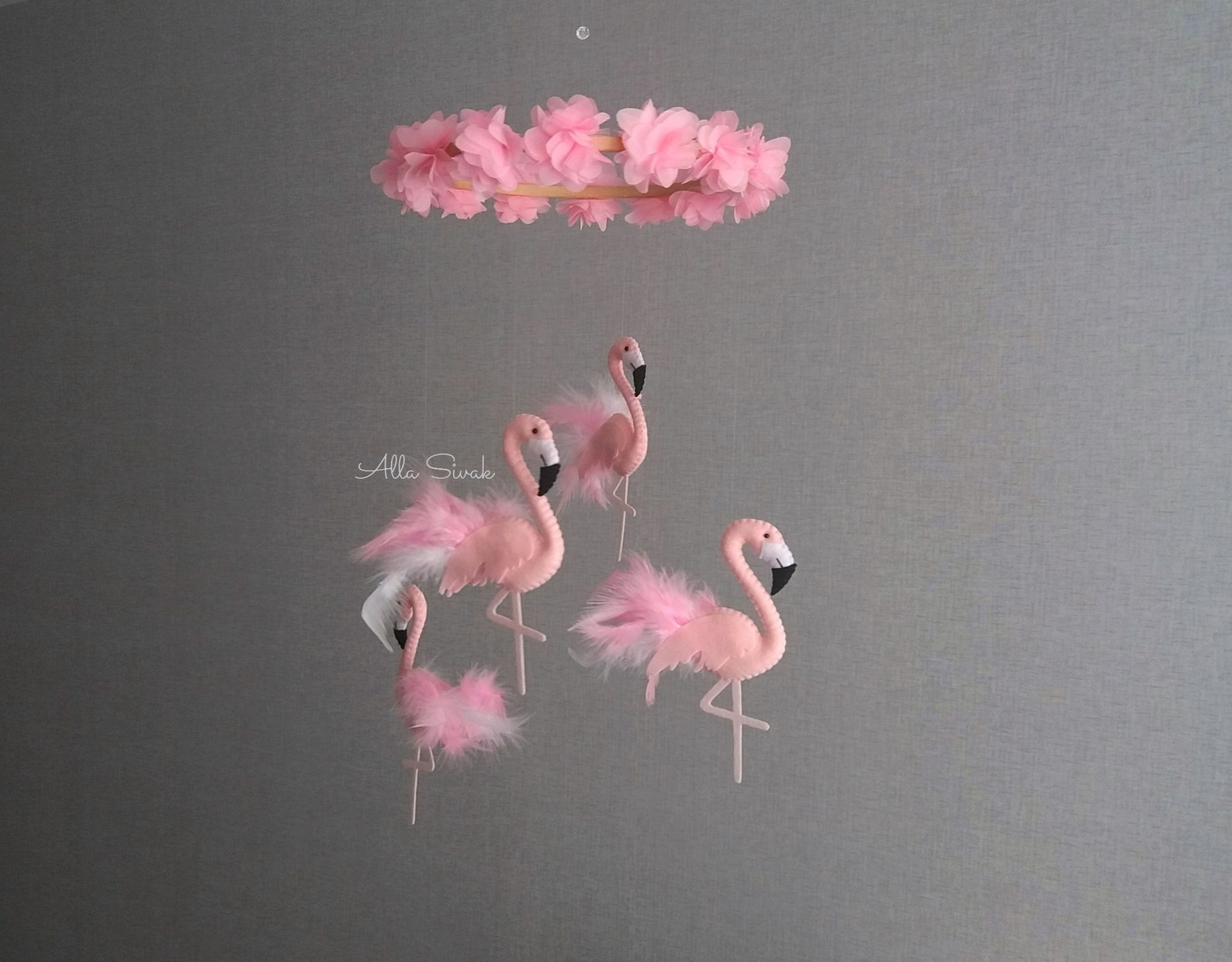 Flamingo Baby Mobile, Tropical Baby Mobile, Baby Girl Mobile, Safari ...