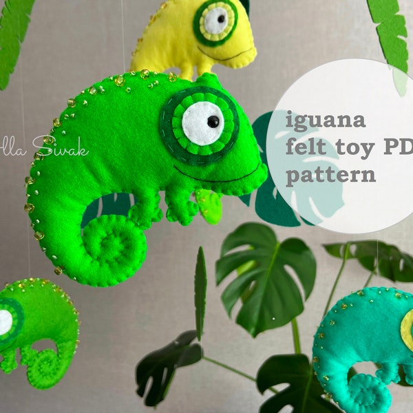 Felt Chameleon Pattern - Etsy