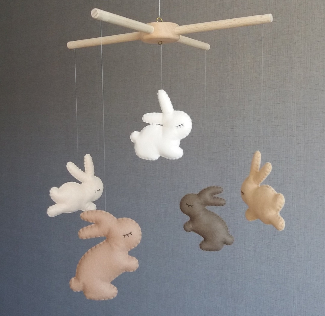 Bunny Mobile Rabbit Mobile Bunny Mobile Nursery Peter Rabbit Mobile ...