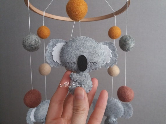 Koala Baby Mobile Koala Nursery Decor Koala Bear Mobile - Etsy