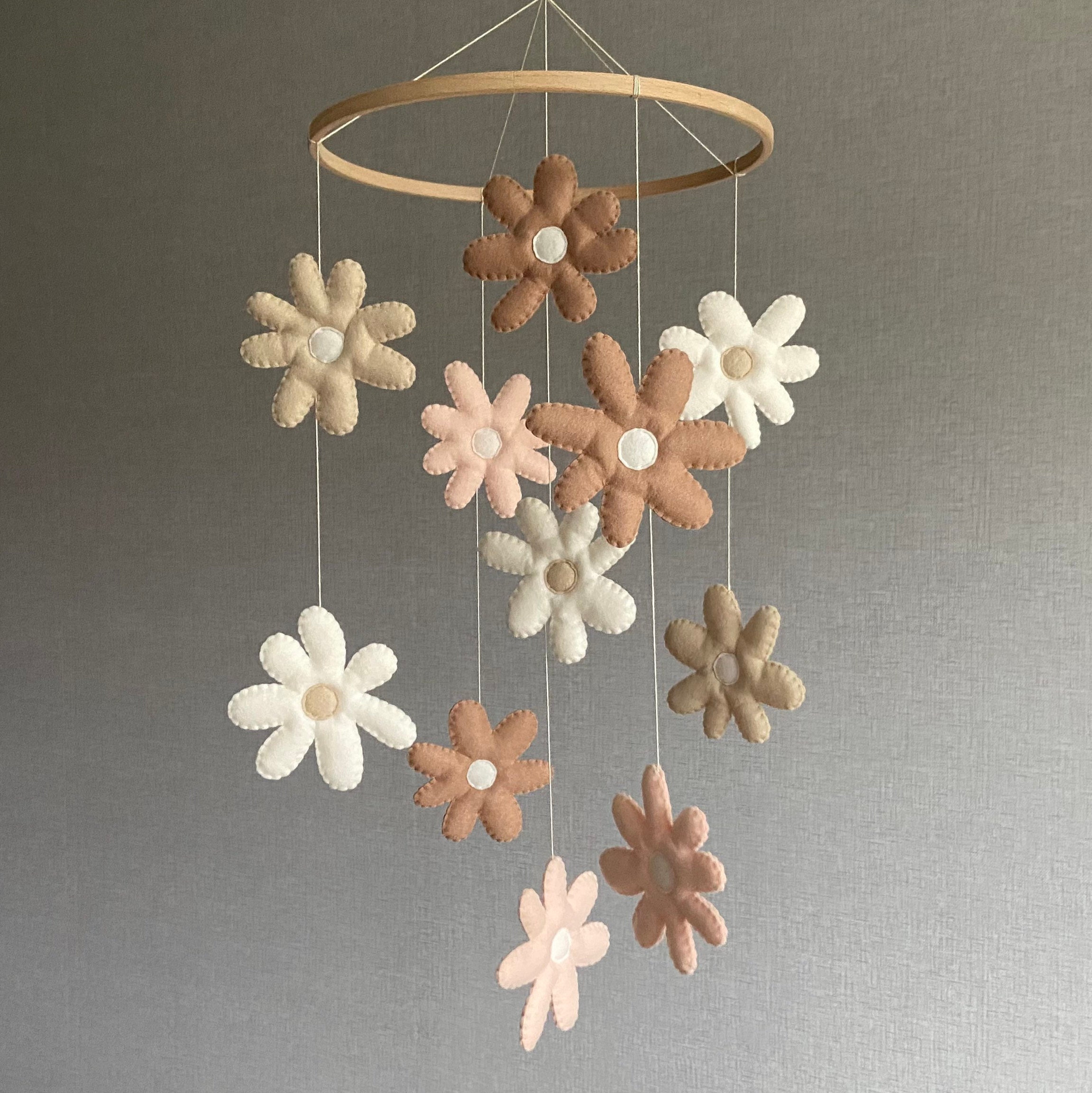 Baby Mobile, Neutral Baby Mobile, Daisy Mobile, Mobile Baby Neutral ...