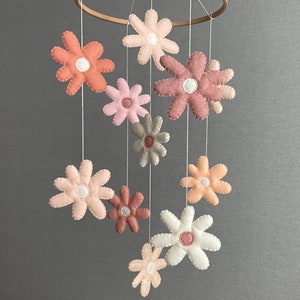 Daisy Baby Mobile, Baby Girl Mobile, Flower Mobile, Crib Mobile, Flower ...
