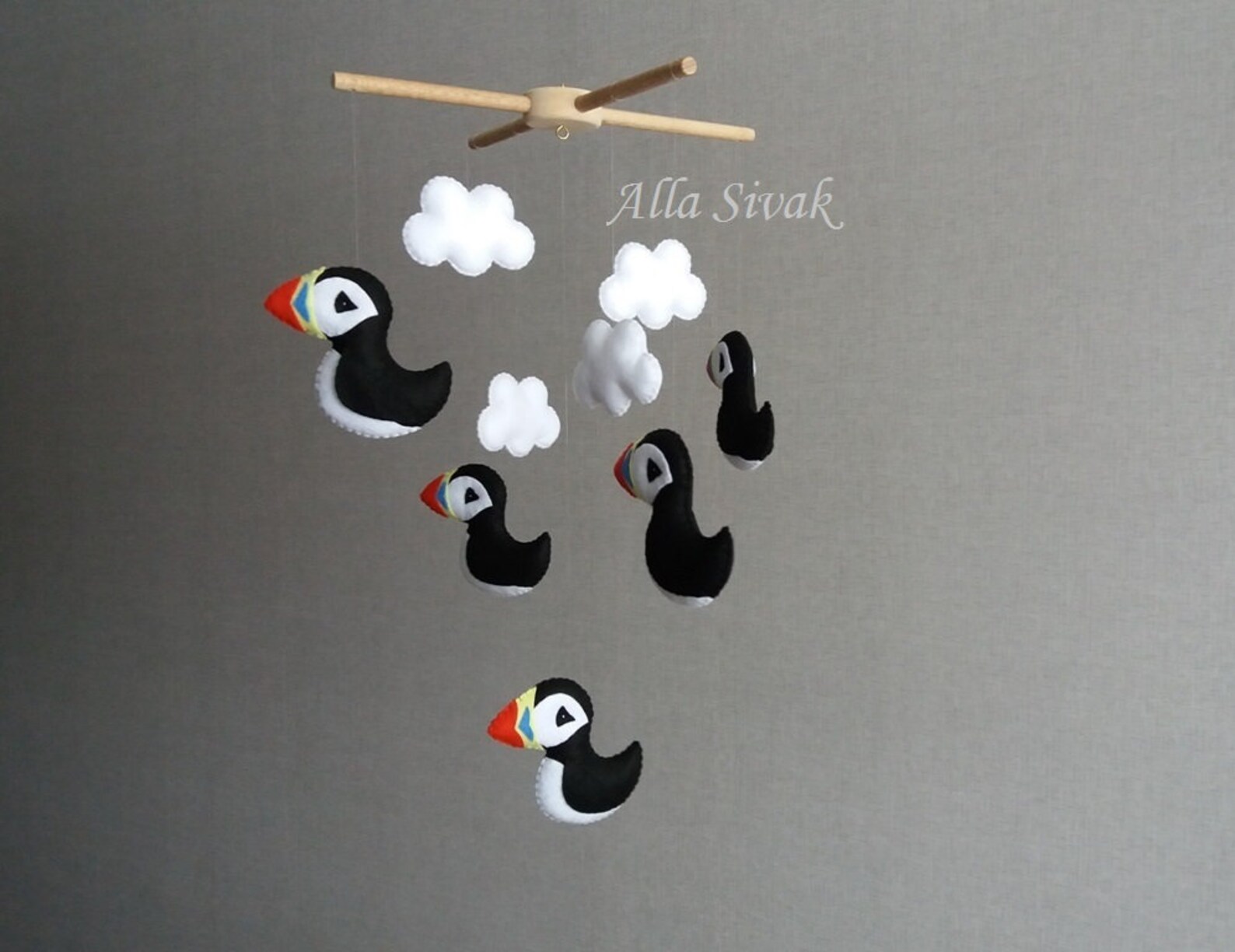 Arctic Baby Mobile Penguin Mobile Contrast Mobile Nordic | Etsy