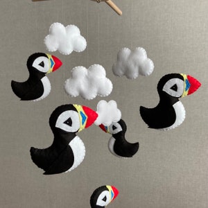 Arctic Baby Mobile, Penguin Mobile, Contrast Mobile, Nordic Nursery ...
