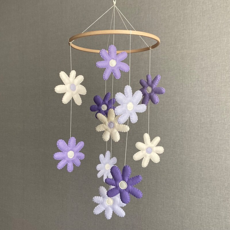 Purple Baby Mobile - Etsy
