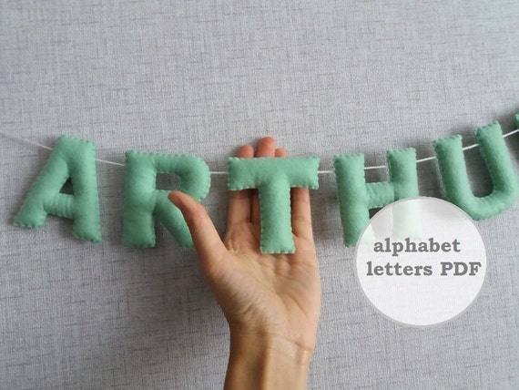 Felt Alphabet Pdf Pattern Felt Letters Digital File Ukraine | Etsy