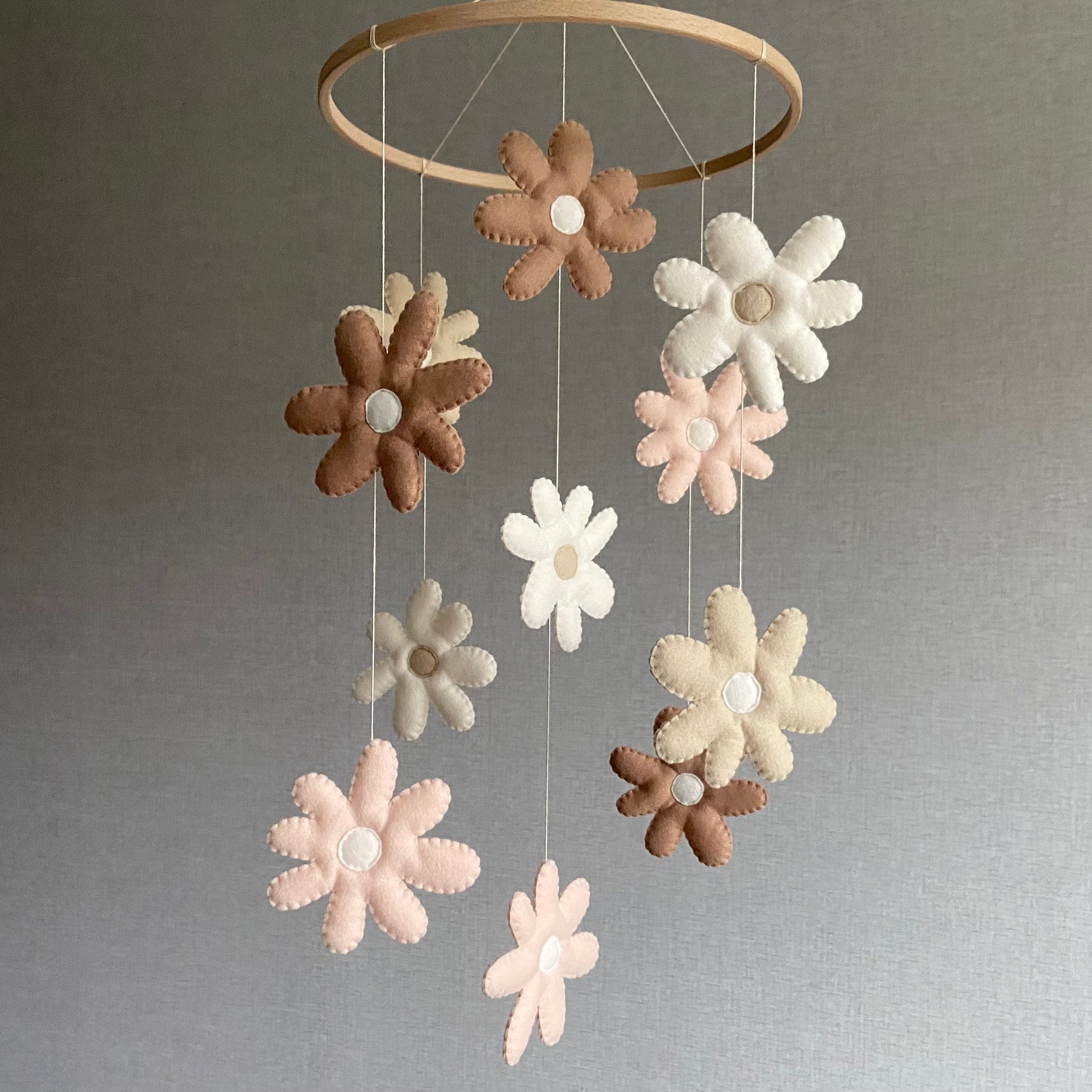 Baby Mobile, Neutral Baby Mobile, Daisy Mobile, Mobile Baby Neutral ...