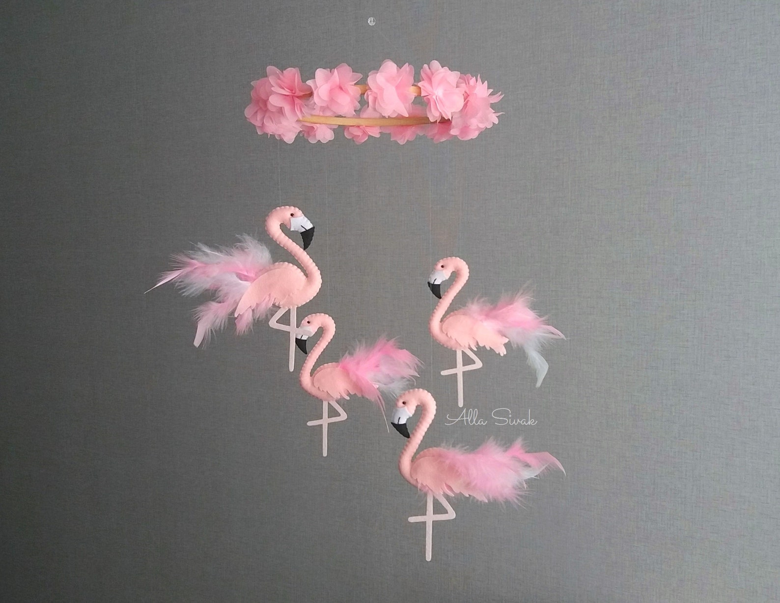 Flamingo Baby Mobile, Tropical Baby Mobile, Baby Girl Mobile, Safari ...