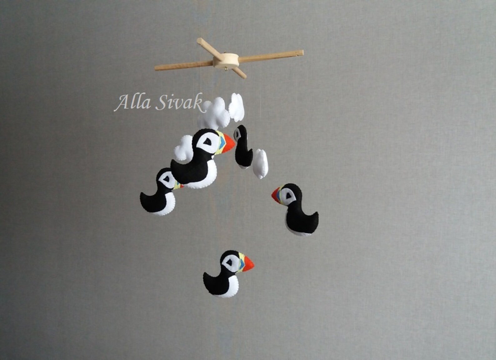 Arctic Baby Mobile Penguin Mobile Contrast Mobile Nordic | Etsy