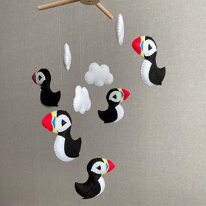 Arctic Baby Mobile, Penguin Mobile, Contrast Mobile, Nordic Nursery ...