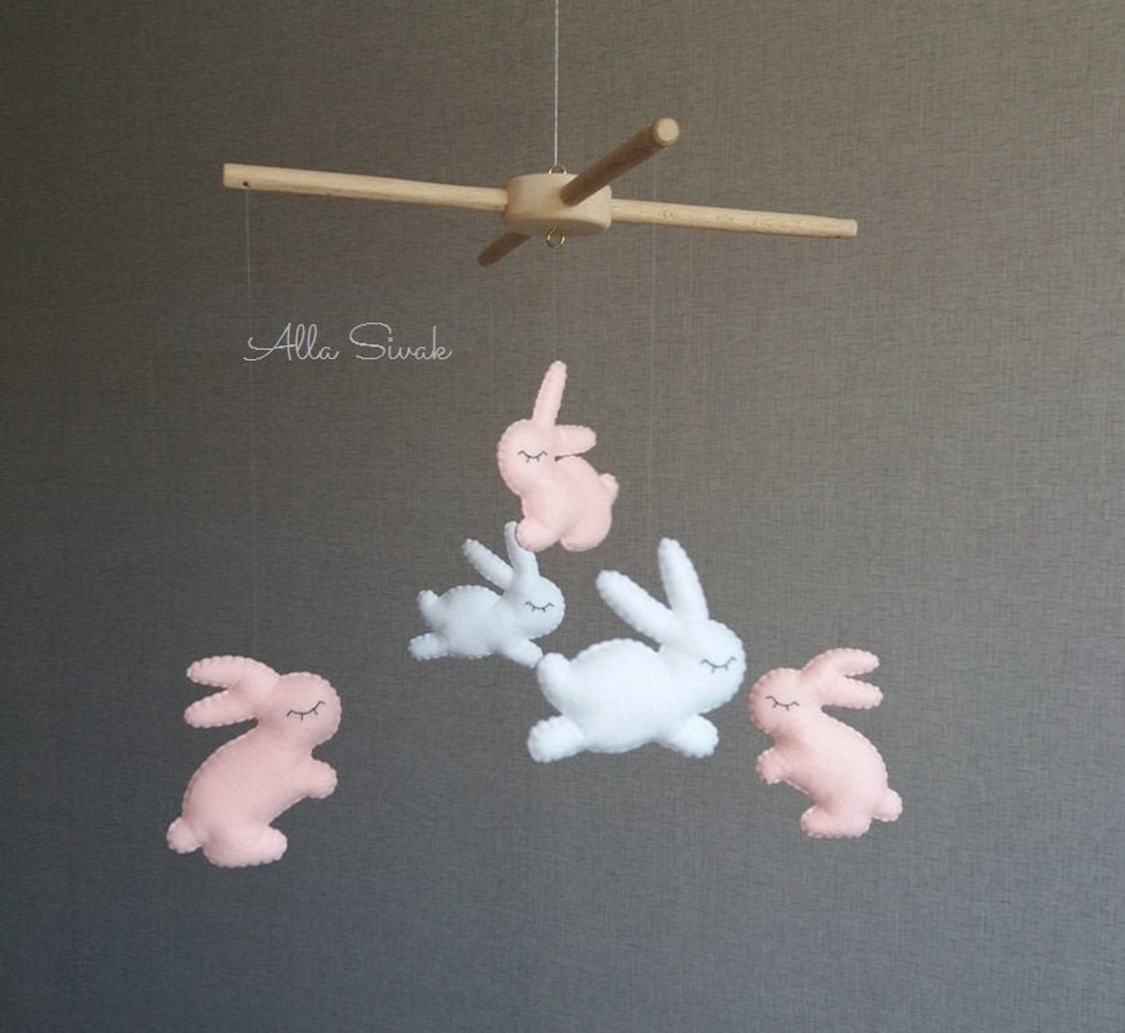 Bunny baby mobile Rabbit mobile Peter rabbit mobile Bunny | Etsy