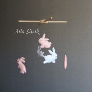 Bunny Baby Mobile, Rabbit Mobile, Peter Rabbit Mobile, Bunny Nursery ...