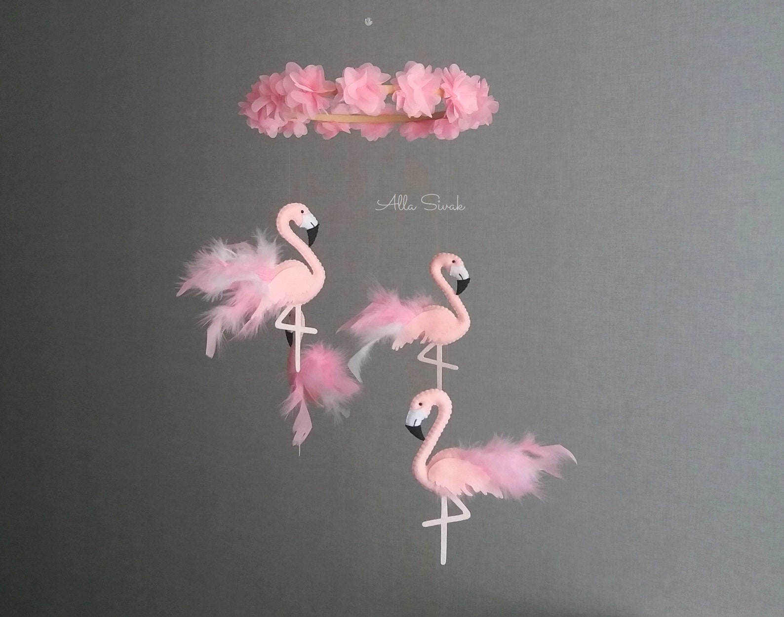 Flamingo Baby Mobile, Tropical Baby Mobile, Baby Girl Mobile, Safari ...
