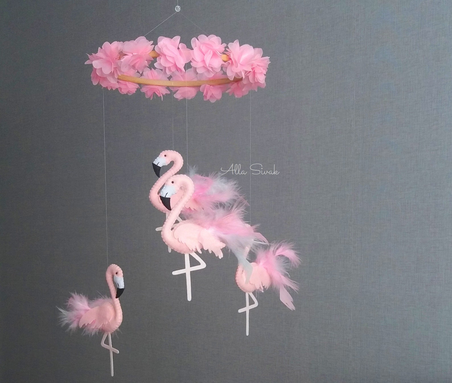 Flamingo Baby Mobile, Tropical Baby Mobile, Baby Girl Mobile, Safari ...