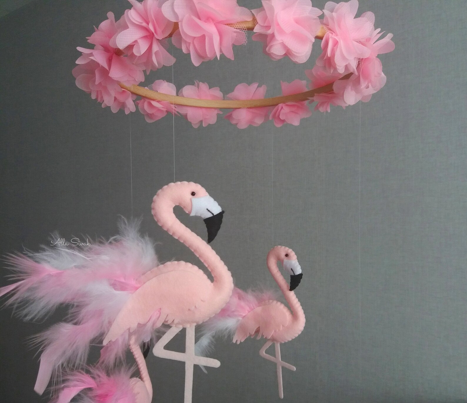 Flamingo Baby Mobile, Tropical Baby Mobile, Baby Girl Mobile, Safari ...