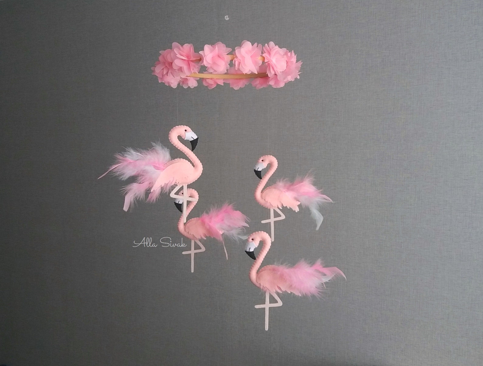 Flamingo Baby Mobile, Tropical Baby Mobile, Baby Girl Mobile, Safari ...