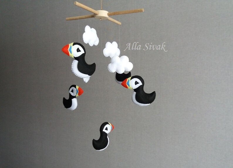 Arctic Baby Mobile Penguin Mobile Contrast Mobile Nordic | Etsy