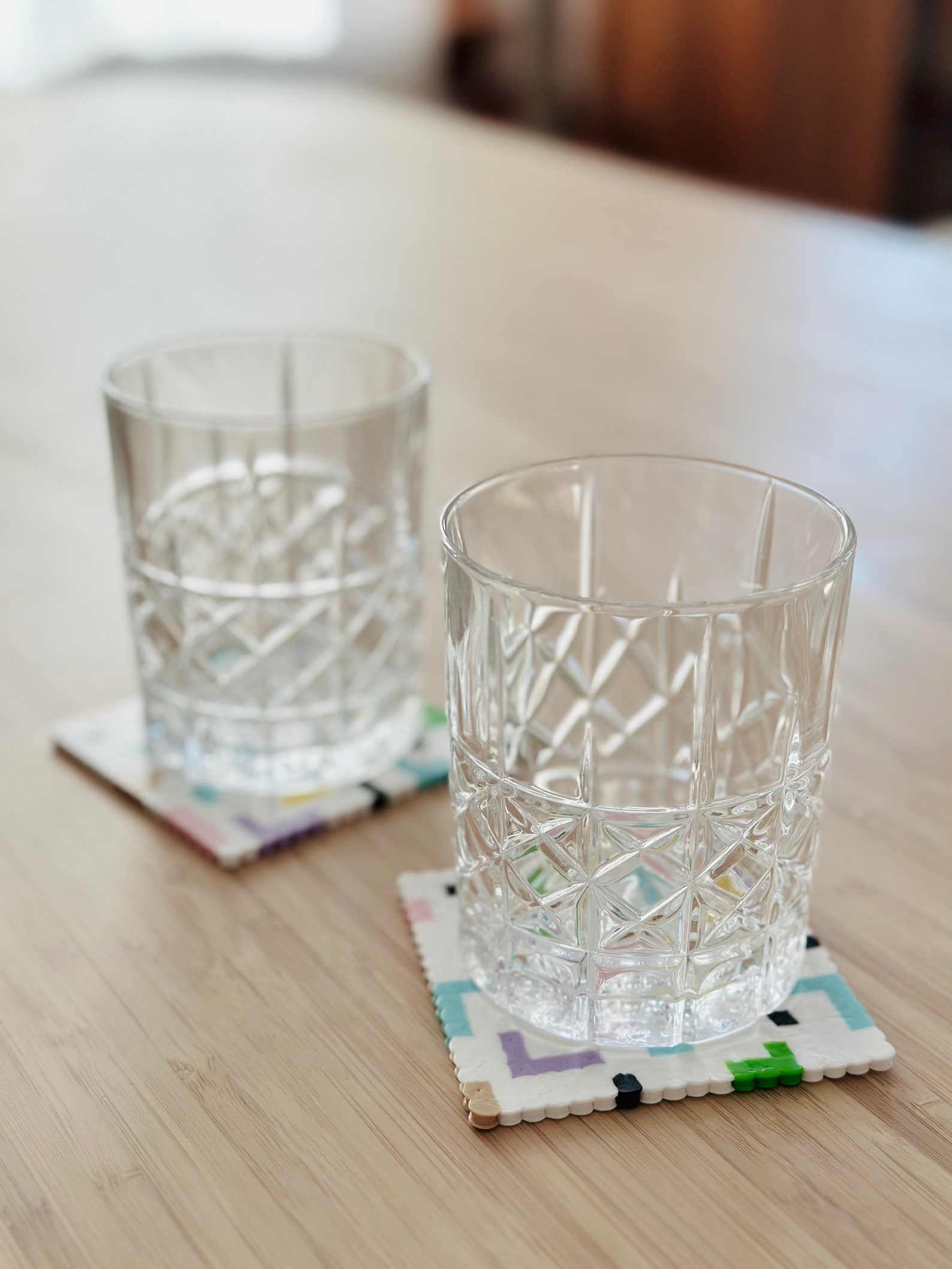 Colorful Perler Bead Coasters - Etsy