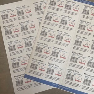 Halloween Haunted Food Labels for Party, Fun and Pranks, Mystery Meat ...