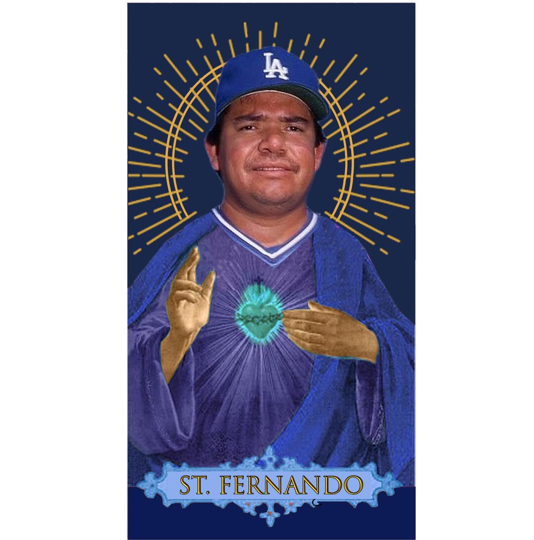 Fernando Valenzuela Memorial Dodgers Glass Prayer Candle - Etsy