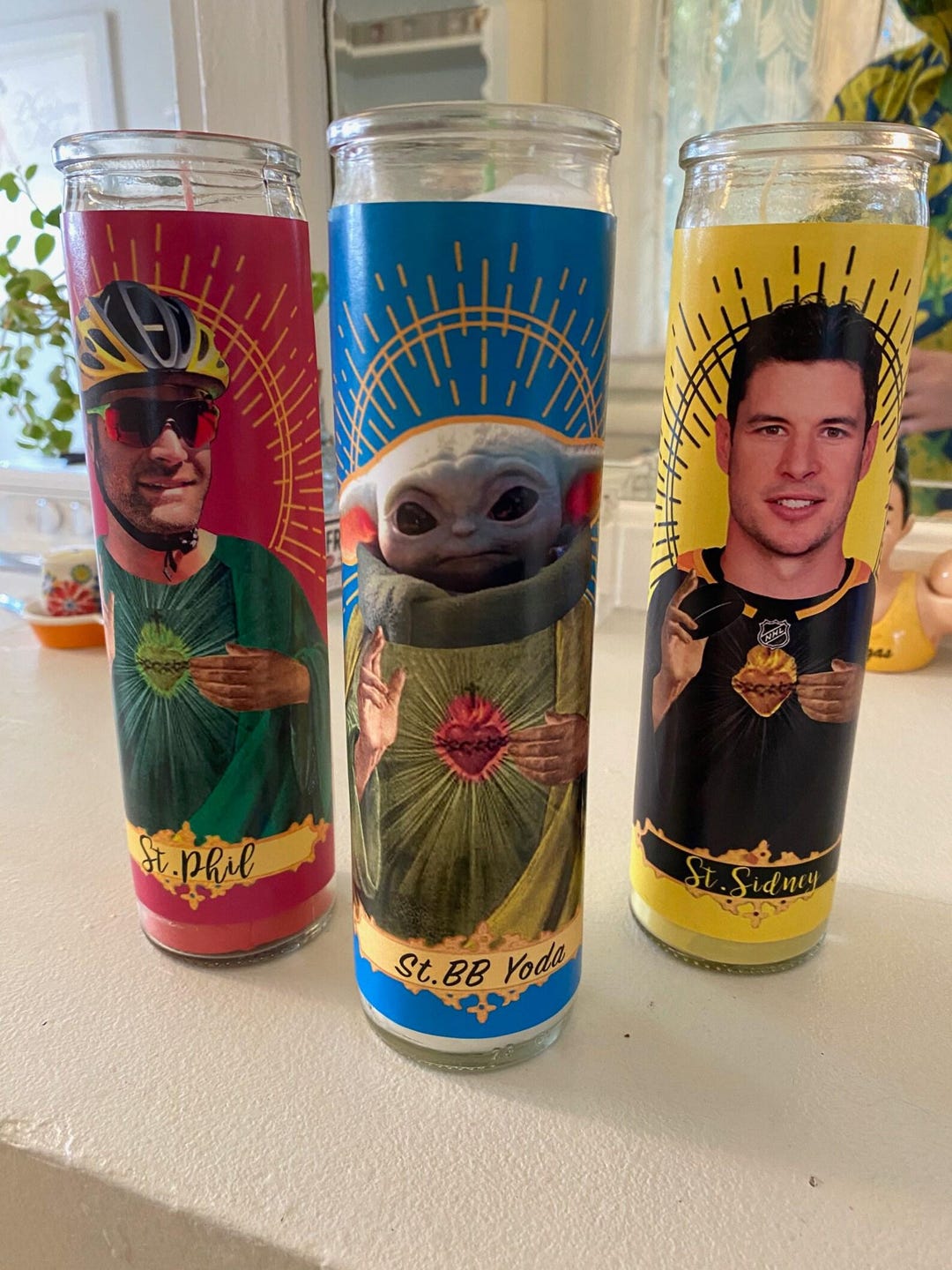 Baby Yoda Grogu Star Wars Glass Prayer Candle - Etsy