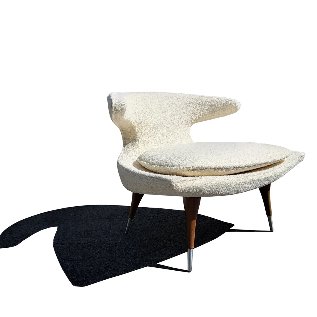 An American Mid-century Modern Horn Lounge Chair by Karpen of ...
