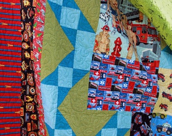 Fireman quilt | Etsy