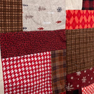 Rustic Red // Denim Rag Lap Quilt // Cozy Rustic Blanket // 50”x60 ...