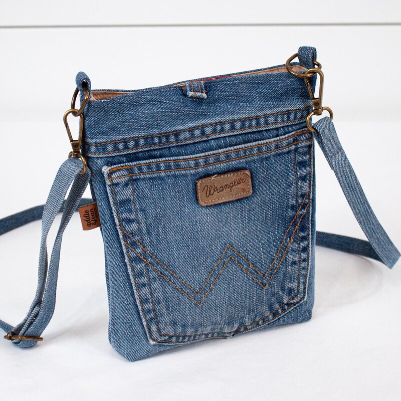 Blue Jean Purse - Etsy