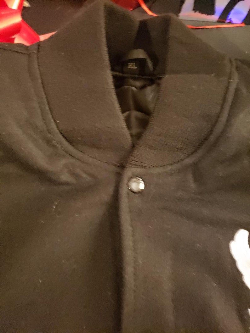 Classic Funk 80's Leather Sleeve Letterman Style Jacket - Etsy