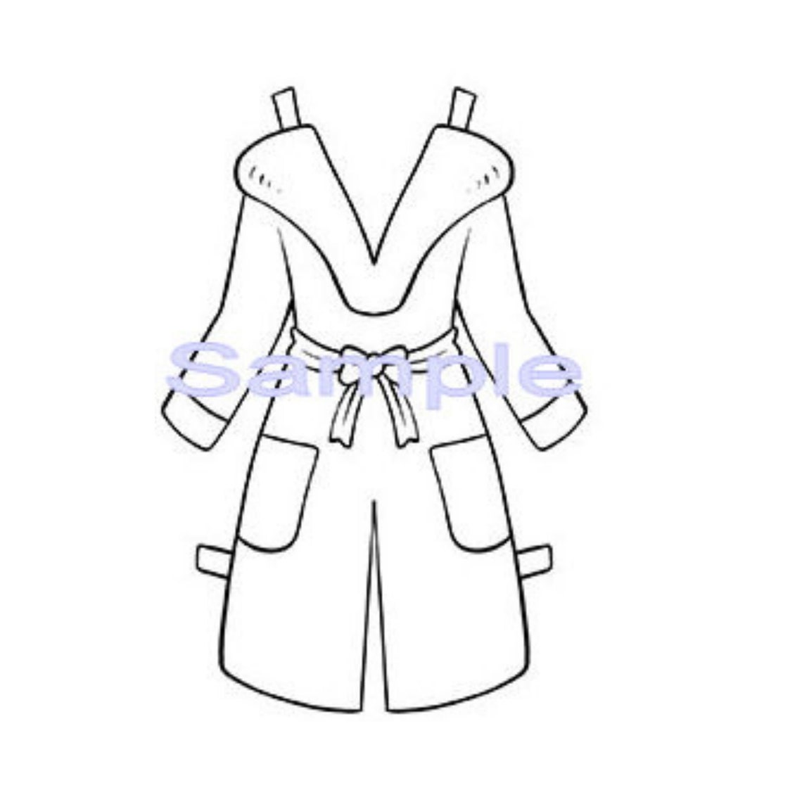Printable Paper Doll With Cloths. Color Your Own Paper Doll Digital ...