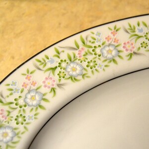 Taihei China, Springtime OVAL SERVING PLATTER Pink and Blue Flowers ...