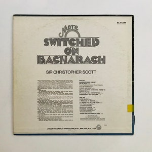 More Switched on Bacharach, Vintage LP Record Album Music Vinyl Classic ...