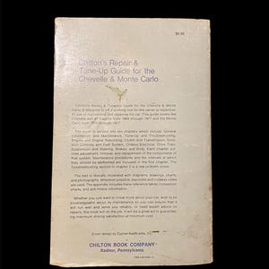 Chilton's Repair & Tune-up Guide Chevelle Monte Carlo El Camino 1964-77 ...